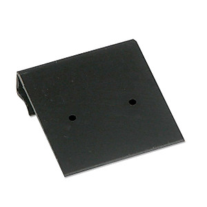JewelrySupply Hanging Earring Card Black Plastic 1x1 (Package of 100)