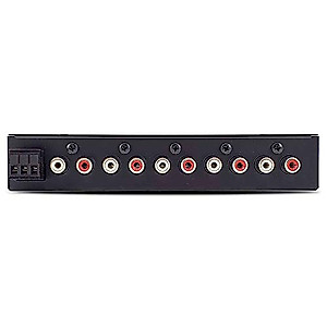 Audiobank EQ7 1/2 Din 7 Band Car Audio Equalizer EQ w/Front, Rear/Frequency Adjustable /3 RCA Input for Portable Devices + Subwoofer Output Built-in 43-120Hz, 60-200Hz