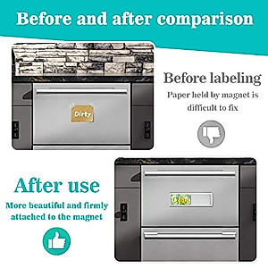 Sukh Dirty Clean Dishwasher Magnet,Dishwasher-Magnet Clean Dirty Sign Magnet for Dishwasher Dish Bin That Says Clean or Dirty Dish Washer Refrigerator for Kitchen Organization and Storage Necessities