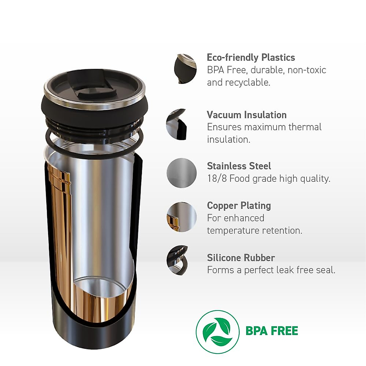 Asobu Multi Can Cooler Insulated Sleeve fits for Slim and Standard 12 Oz and 16 Oz Hard Seltzer, Soda, Beer or Energy Drinks and all standard size Beer Bottles (Glitter Black)