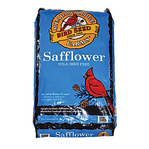 Meadow Ridge Farms Safflower Bird Seed, 20-Pound Bag