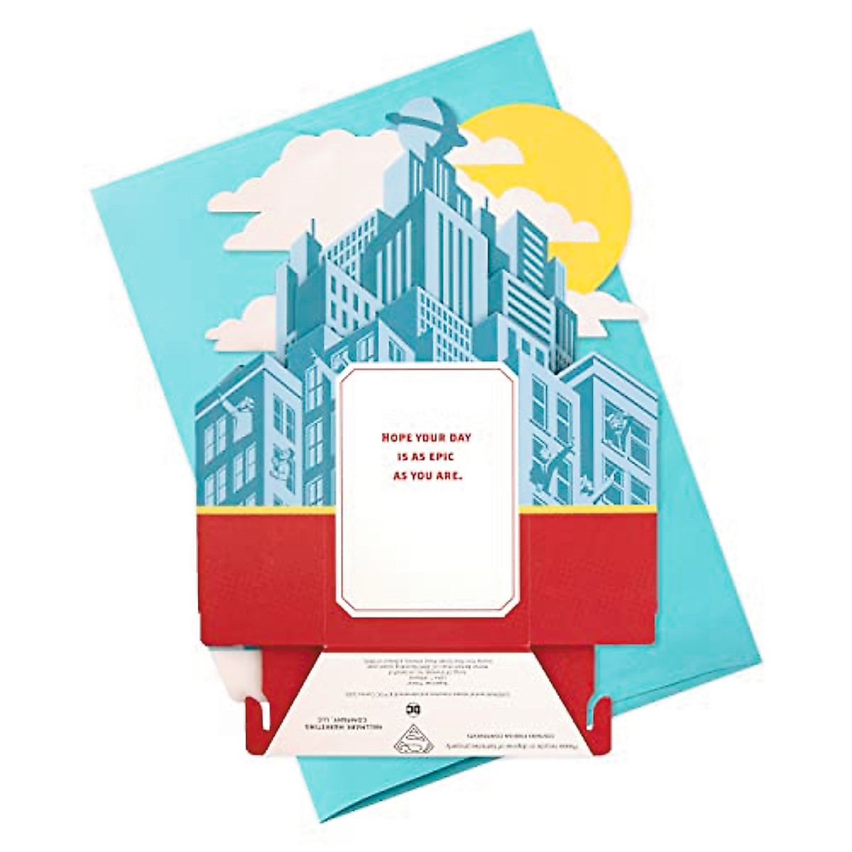 Hallmark Paper Wonder Superman Pop Up Father's Day or Birthday Card with Music (Plays Superman Theme)