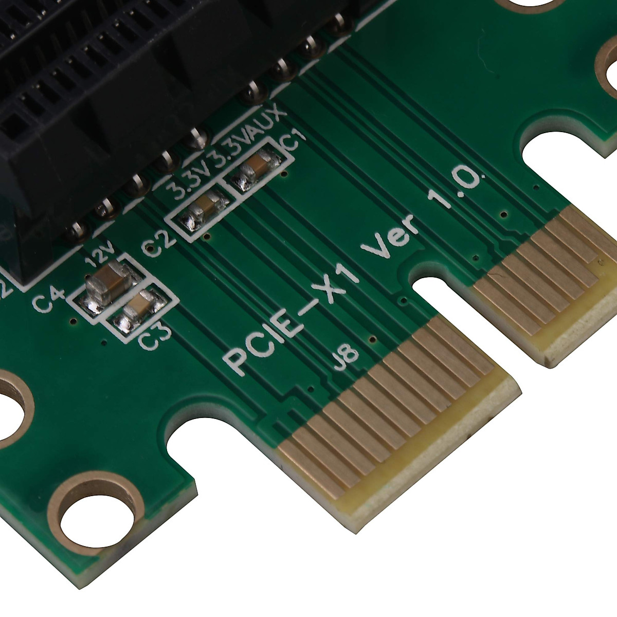 RDEXP PCI-Express 1X Riser Card 90 Degree Right Angle Riser Adapter Card