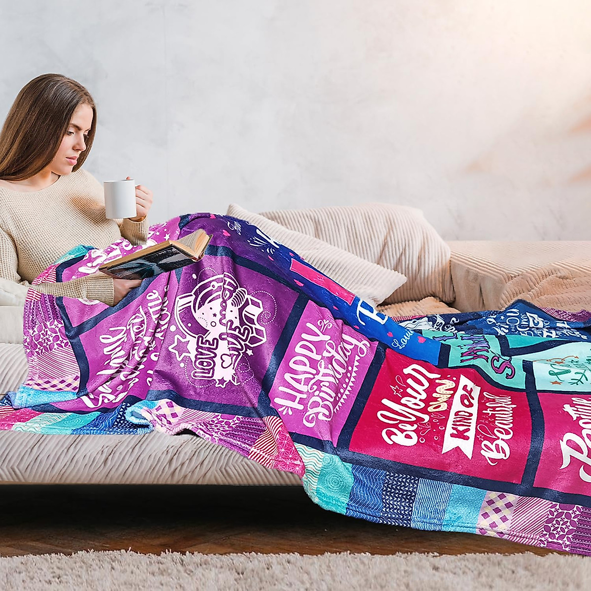 Sweet 16 Gifts for Girls, 16th Birthday Gifts for Girl, 16 Year Old Girl Birthday Gifts, Gifts for 16 Year Old Girl, Sweet Sixteen Gifts for Girls, 16th Birthday Decoration Blanket Throw 60"X50"