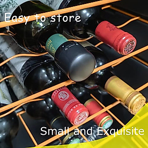 3 Pack Wine Bottle Stopper, Wine Bottle Stopper Reusable Plastic & Silicone Set, Efficient Sealed Storage, Wine Supplies Gift for Friends, Family & Party.