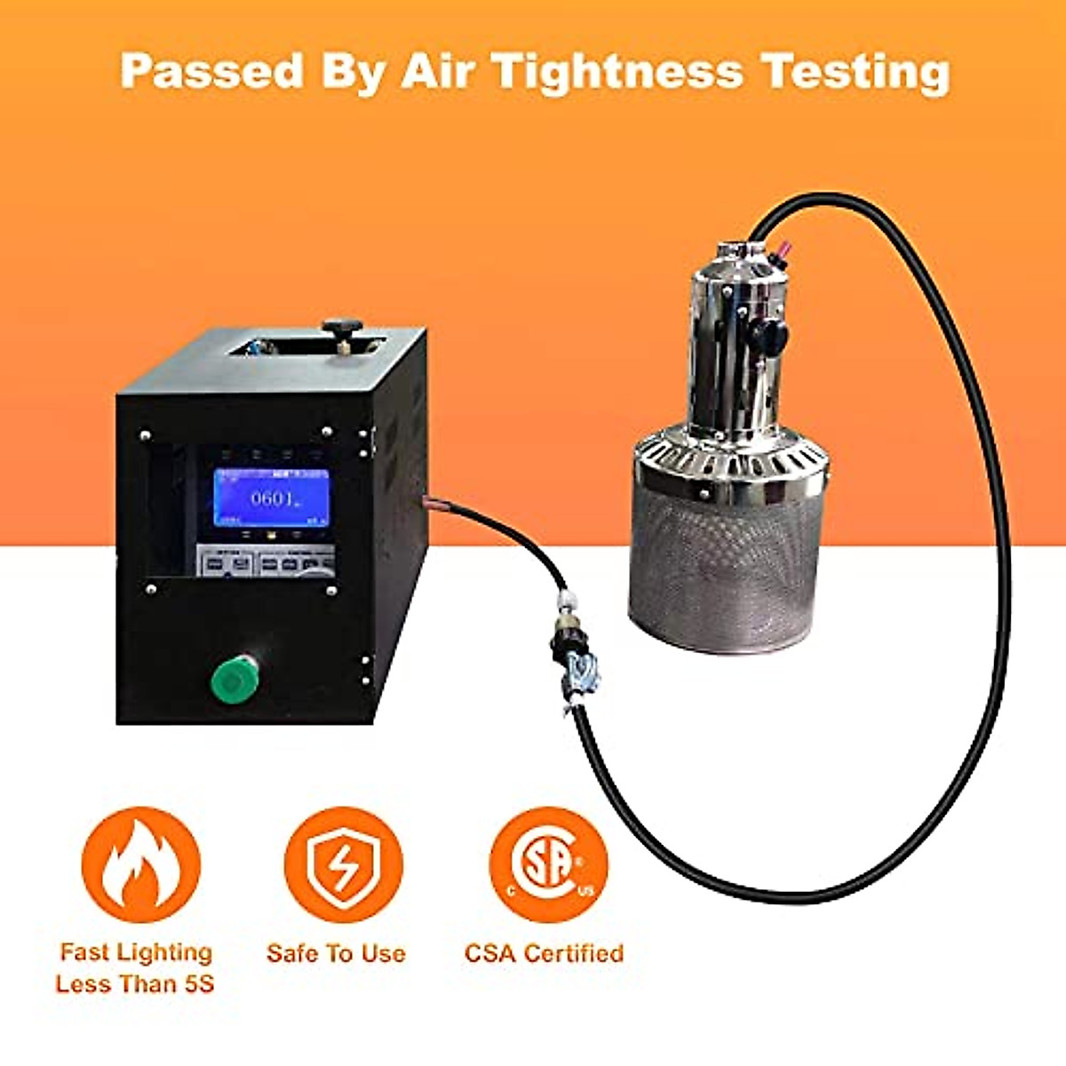 48000 BTU Outdoor Patio Propane Heater, 88in Tall Umbrella Outside Space Gas Heater with Wheels, Standing Tainless Steel Patio Floor Air Heater, for Commercial, Residential, Garden, Porch, Party, Deck