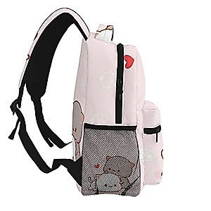 Ganiokar Cartoon Graphic Print Backpack - Lightweight School Bookbag, Travel Package, Multifunctional Backpack,Color1, 16in*11.5in*8in