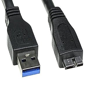 BIPRA OEM SuperSpeed USB 3.0 Cable A to Micro B for WD/Seagate/Clickfree/Toshiba/Samsung External Hard Drives (1.5ft - 50cm - 0.50m)