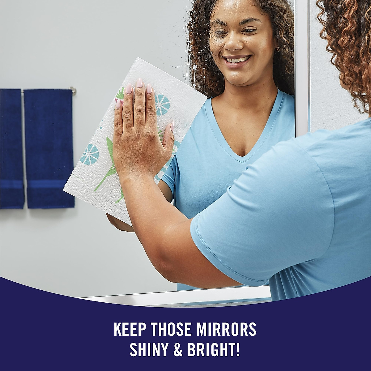 Sparkle® Pick-A-Size® Spirited Prints Paper Towels, 6 Double Rolls = 12 Regular Rolls