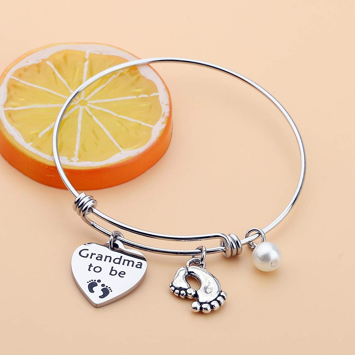 SEIRAA New Grandma Gift Grandma to Be Bracelet New Baby Gift Pregnancy Reveal Jewelry Announcement Gift for Grandmother (grandma to be)