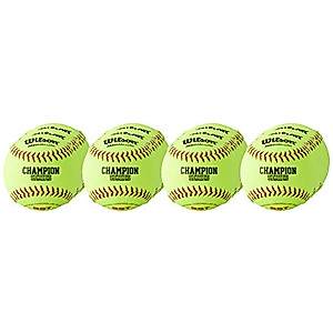 WILSON A9331ASA Series Softball (12-Pack), 11-Inch, Optic Yellow
