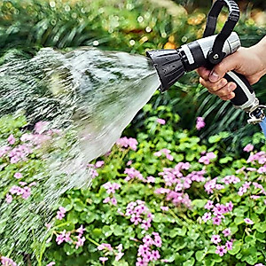 Garden Hose Nozzle, Heavy Duty Metal Hose Sprayer Nozzle Hose Sprayer Water Hose Nozzle Perfect for Cleaning, Watering Garden Street, Washing Cars, Bathing Pets
