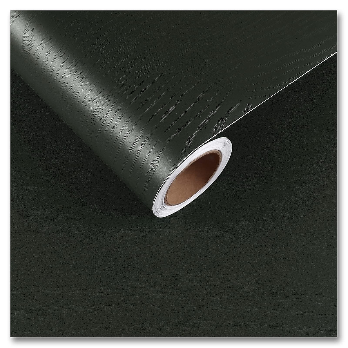 CRE8TIVE Dark Green Wood Contact Paper for Cabinets Faux Wood Wallpaper Peel and Stick Wood Grain Contact Paper Self Adhesive Removable Wood Vinyl Wrap for Bedroom Countertops Lockers Shelves 12"x80"