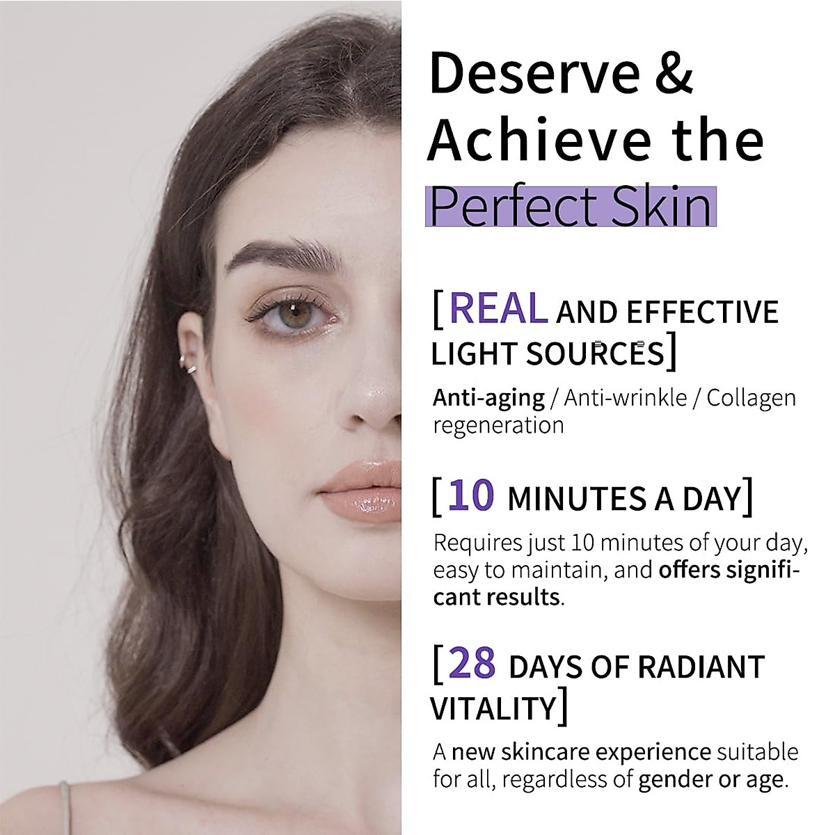 HIME SAMA Led Face Mask, Red Light Mask for Face, FSA/HSA Eligible, Infrared, Red & Blue Light Mask for Skin Care, Wrinkle Reduction, Wireless Face Mask. (Miracle STAR RB-010)