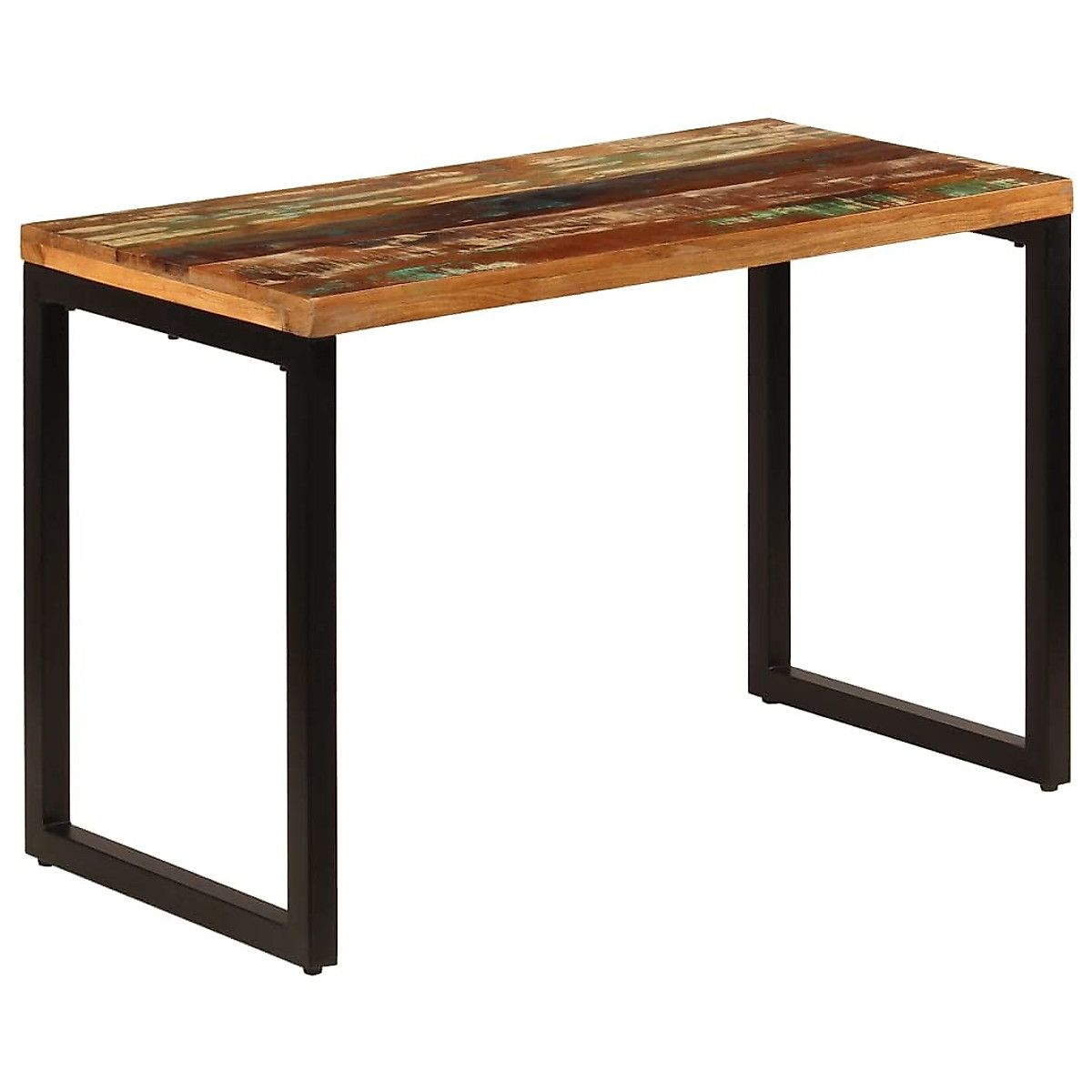 WHOPBXGAD Dining Table,Restaurant counters, Kitchen Tables Suitable for Small Spaces, Flats, Bars, Restaurants,45.3"x21.7"x29.9" Solid Reclaimed Wood and Steel