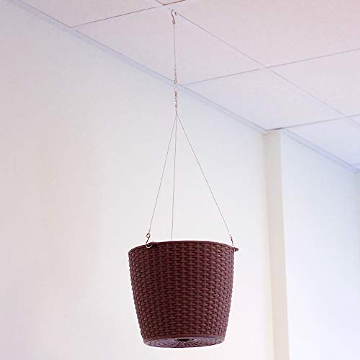 SHARP TANK Clear Grid Clips - 12 Pc Set Ceiling Hook Kit (6 Clips, 6 Hooks) Perfect for Hanging Classroom Decorations, Signs, Decore from Drop Ceiling T-Bar