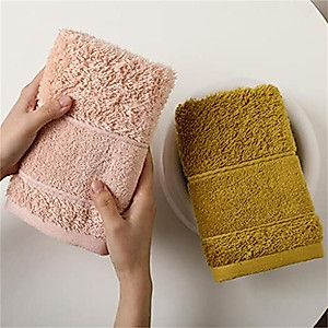 YLLWH Towel wash a face Home Water Absorption Women and Couples take a Bath Long Staple Cotton Wipe Hair Towel