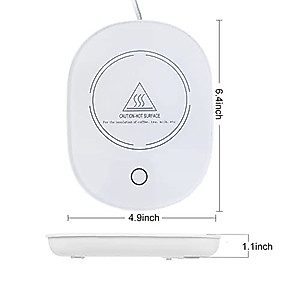 Evoio Coffee Mug Warmer, Coffee Cup Warmer with Automatic Shut Off, Coffee Warmer for Desk Office Home Use, Cup Warmer Plate for Coffee, Milk, Tea, Water, New Year Birthday Gift, White