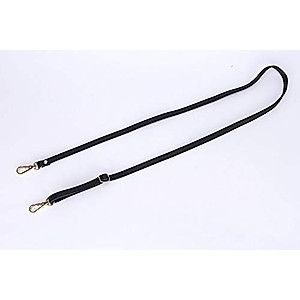 VanEnjoy Full Grain Leather Adjustable Replacement Strap Cross Body Bag Purse, 26-51 inch Gold Hardware 1.2 CM Width (Blue-Silver Buckles)