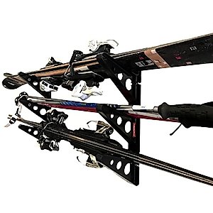 StoreYourBoard Ski Storage Rack, Horizontal Wall Rack