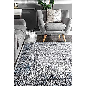 nuLOOM Transitional Persian Delores Area Rug, 4x6, Blue