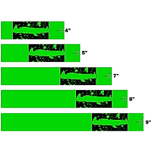 White Water Archery Non-Laminated Green Predator Blood 2 Inch Vane Design Arrow Wraps 15 Pc Pack Choose Length Width (9, 1)