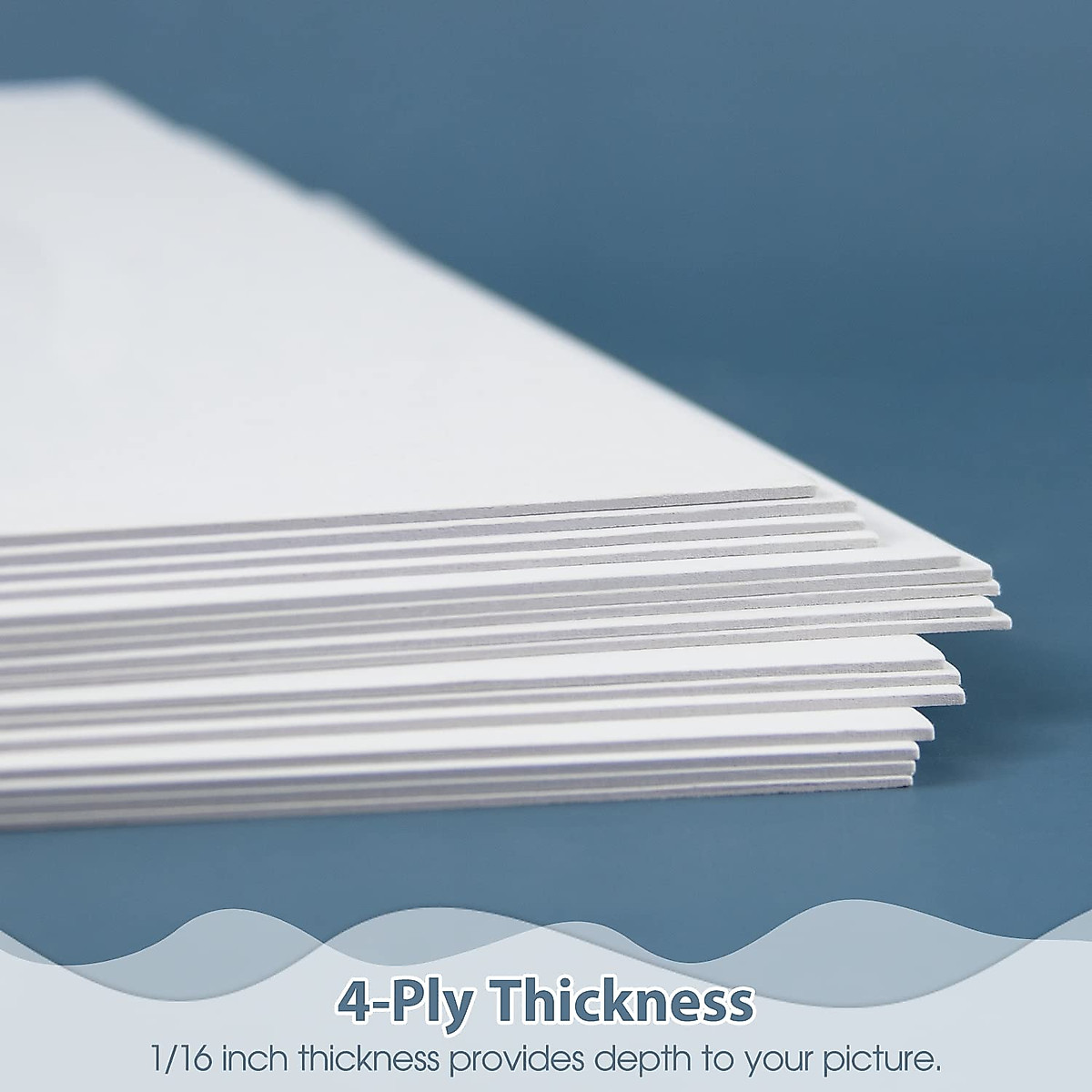 Golden State Art, Pack of 10 Uncut 8x10 White Mats Matboards, Acid Free Backing Matt Board for Photos, Frames, DIY Projects