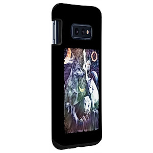 Galaxy S10e Wolf Winter Galaxy Planets Space Wolves Case