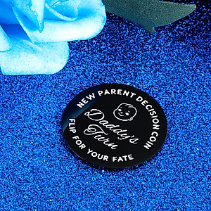 New Baby Gifts for New Parents Pregnancy Gifts for Women Men Double Sided Decision Coin for First Time Moms Dads Christmas Birthday Present Mummy to Be