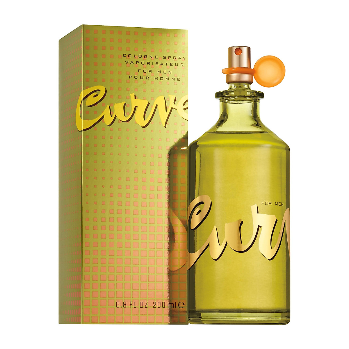 Men's Cologne Fragrance Spray by Curve, Spicy Wood Magnetic Scent for Day or Night, 6.8 Fl Oz