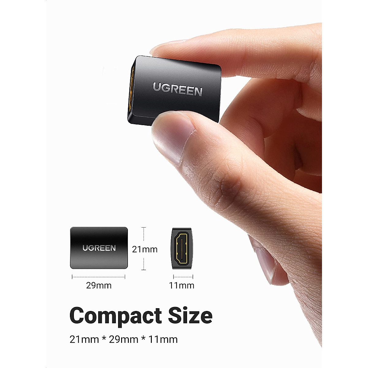 UGREEN 2 Pack HDMI Coupler Bundle with 4K HDMI Cable