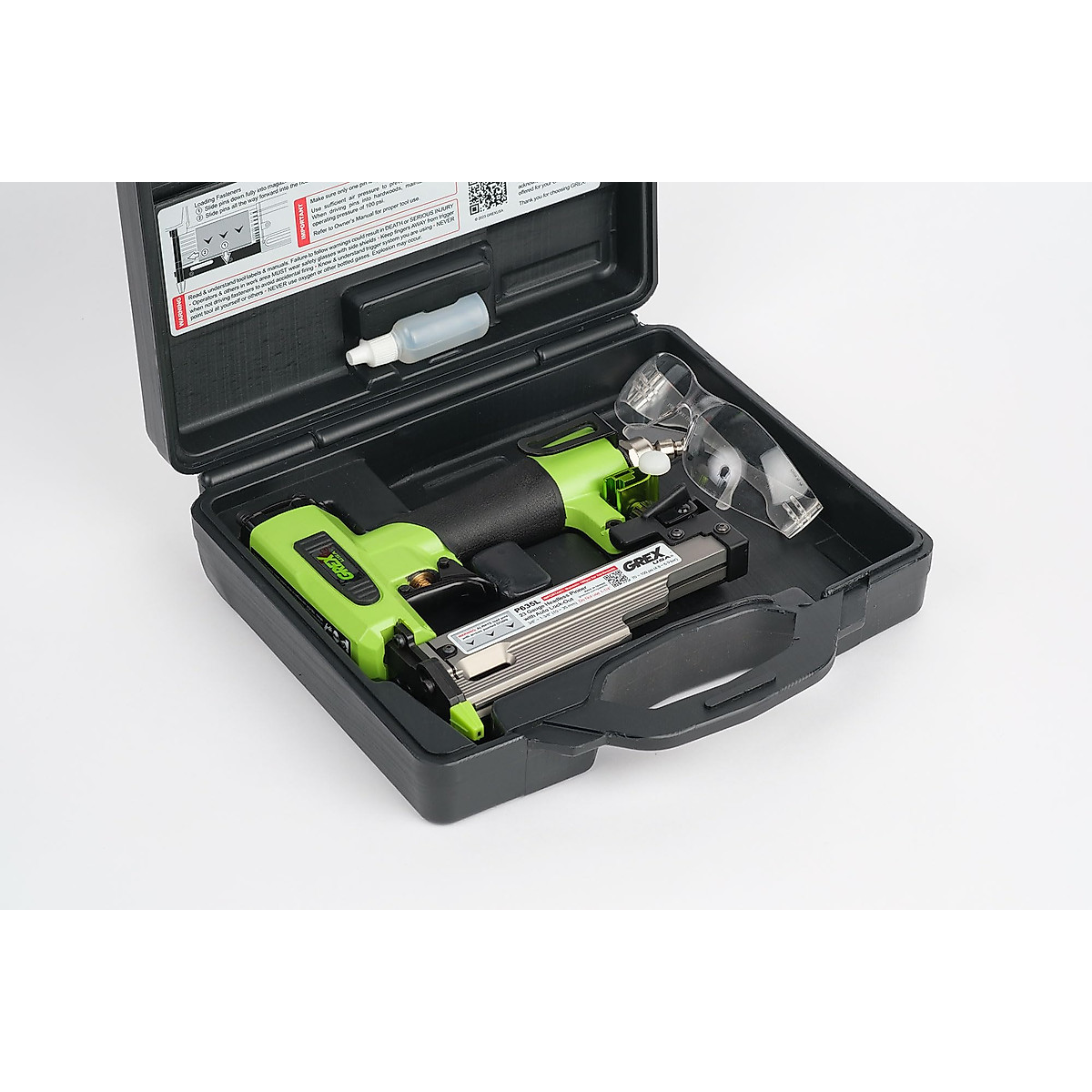 Grex P635L - 23 Ga Headless Pinner w/Auto Lock-Out & Edge Guide