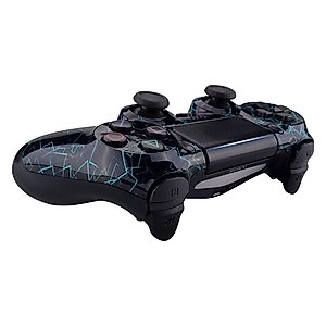 Custom UN-MODDED Controller compatible with PS4 Exclusive Unique Designs - Multiple Designs Available CUH-ZCT2U (Glossy Neon)