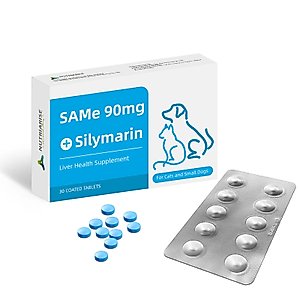 NUTRIARISE Same for Dogs and Cats - S-Adenosyl-L-Methionine, Liver Supplements for Dogs and Cats - Brain Supplement for Dogs and Cats, Promotes Cognitive Support, Liver Support Supplement