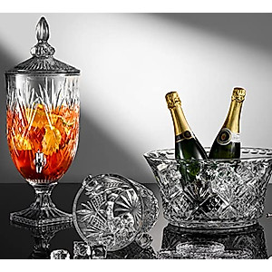 Godinger Iced Beverage Dispenser, Dublin Crystal Collection - 1 Gallon