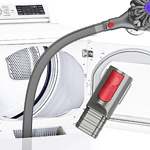 Sealegend Dryer Vent Cleaner Kit Compatible with Dyson Dryer Lint Vacuum Attachment Removes Deep Lint Adapter Compatible with Dyson V7 V8 V10 V11 V12 V15 etc Cordless Vacuum Cleaner