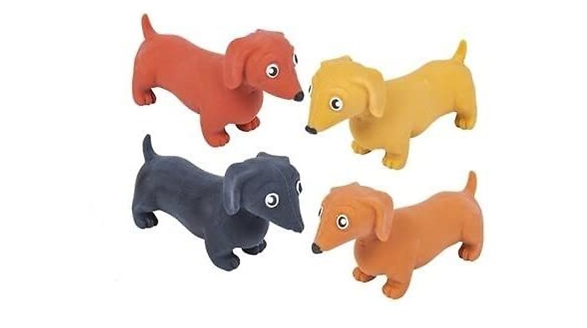 Dachshund Stress Reliever Fidget Toys - 4 Pack Stretchable Dogs