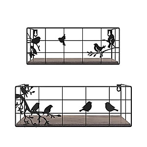 CRUGLA Floating Bathroom Wall Mounted Shelves 5 Sets