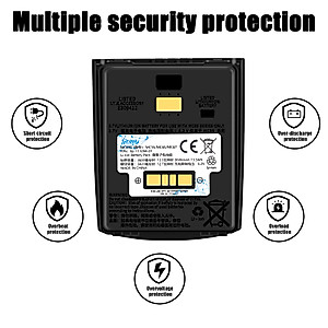 Sicimly 3600mAh MC55 [Upgrades] Replacement Battery for Zebra Symbol MC55a MC55A0 MC5574 MC55X MC56 MC65 MC55A0-HC MC55N0 MC5590 MC67 MC659B MC67na 82-111094-01 BTRY-MC55EAB02 400384-217,Scanner