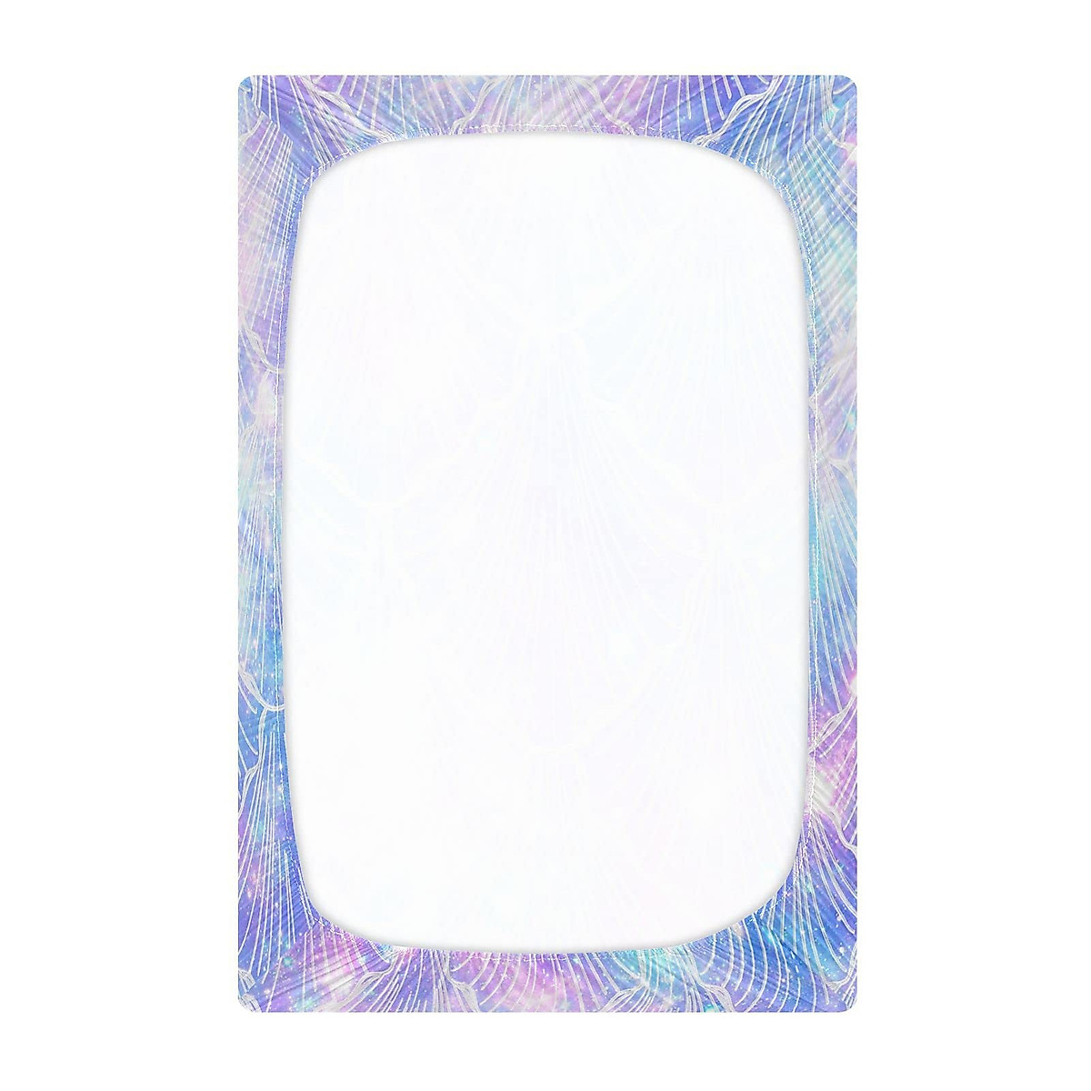 Kigai Mermaid Galaxy Crib Sheets for Boys or Girls,Soft and Breathable Crib Sheets 28x52 Inch