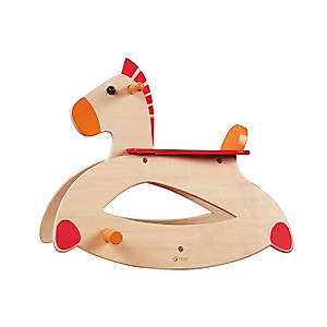 Classic World Wooden Rocking Horse, Ride On Toy for Kid Toddler Baby, Durable Baby Rocking Toy