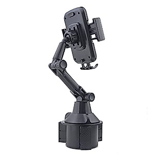 CZDYUF 360 Degree SUV Truck Car Cup Holder Mobile Phone Mount Adjustable Angle Stand Cradle for 3.5-6.7" Cellphone