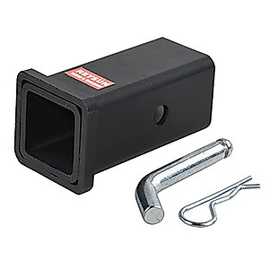 REYSUN 864028 Trailer Hitch Adapter Hitch Reducer Sleeve from 2-1/2 inch to 2 inch, with Hitch Pin and Clip
