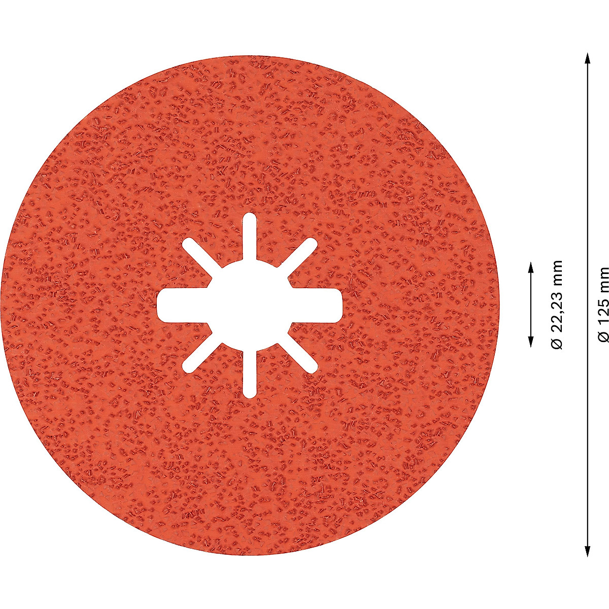 Bosch Professional 25x Expert R782 Prisma Ceramic X-LOCK Fibre Discs (Ø 125 mm, Grit 36, Accessories X-LOCK Angle Grinder)