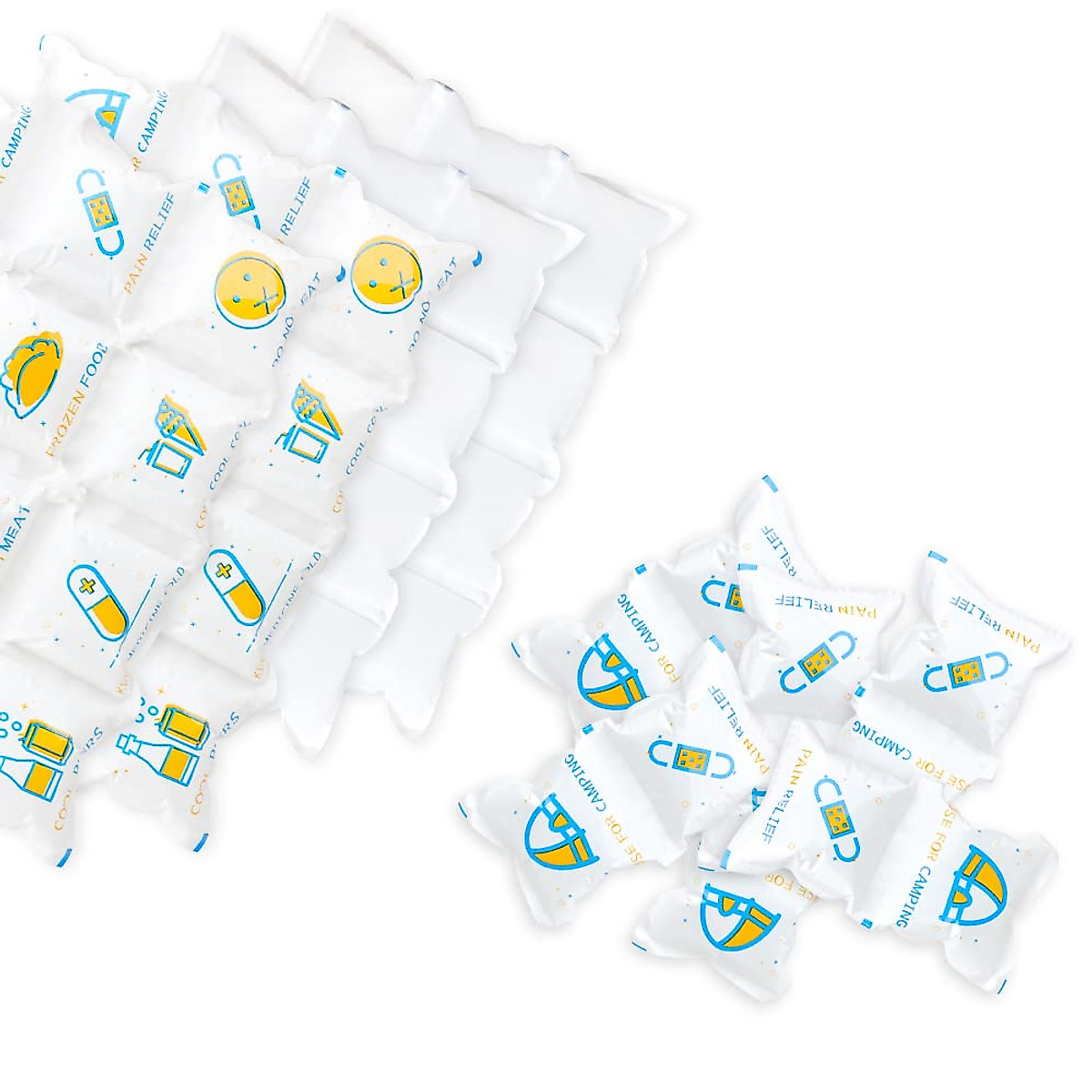 Reusable Shipping Dry Ice Packs Sheets for Coolers, Cold Pack for Shipping Frozen Food, Freezer Ice Pack Long Lasting Cool Packs Keep Food Fresh Beverage Cold, 8.03"x11.3"/8 Sheets