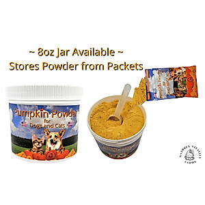 100% Pumpkin for Dogs/Cats, U.S.A. Dried Pumpkin Powder Fiber Supplement, Diarrhea/Constipation Fix, 12 Servings, Trial Packet