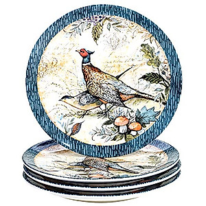 Certified International Harvest Gatherings 11" Dinner Plates, Set of 4, Multicolor
