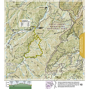 Great Smoky Mountains National Park Day Hikes Map (National Geographic Topographic Map Guide, 1702)