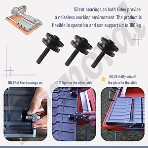 305784005 305784001 Tile Saw Roller Assembly Compatible with Ryobi DT180EVO for Ridgid 7" Tile Saw R4030, R4030S and R4031 (3 PCS)