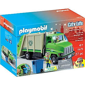 Playmobil Green Recycling Truck Playset
